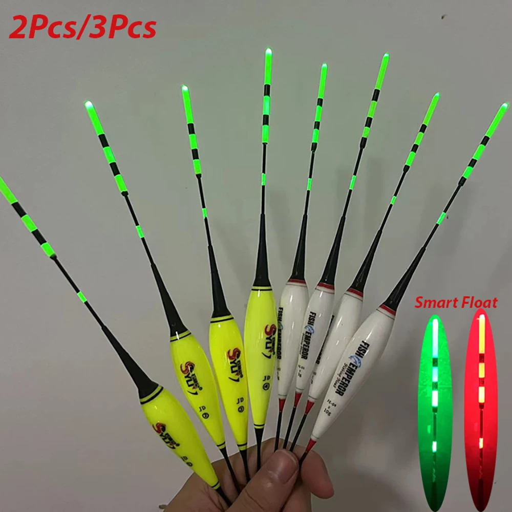 2-3Pcs-Fishing-Smart-Electronic-Float-LED-Luminescence-3g-5g-7g-8g-9g ...