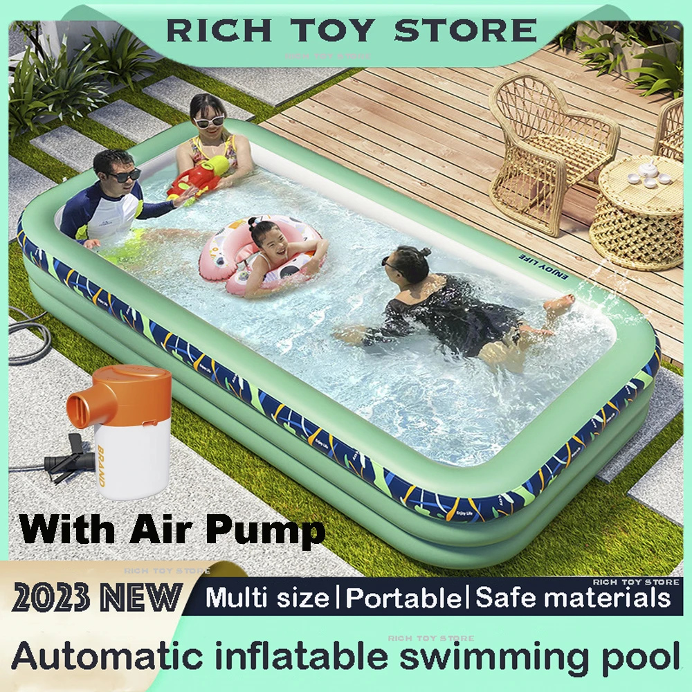Automatic-Inflatable-Adult-Swimming-Pool-2-6m-3m-4-28m-Portable-Family ...