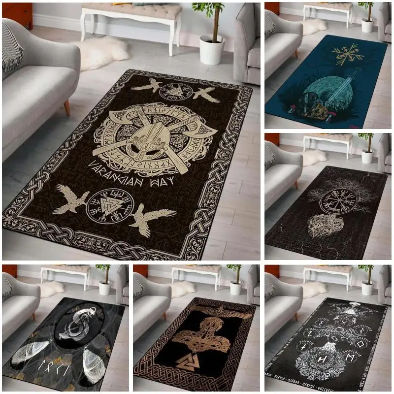 Viking-Rune-Norse-Mythology-Rug-Large-Rugs-Area-Rug-Furry-Carpet-Rugs ...
