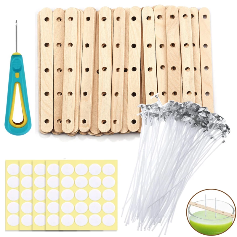 100-Pcs-Durable-Waxed-Candles-Making-Metal-Wick-Sustainers-Carry ...