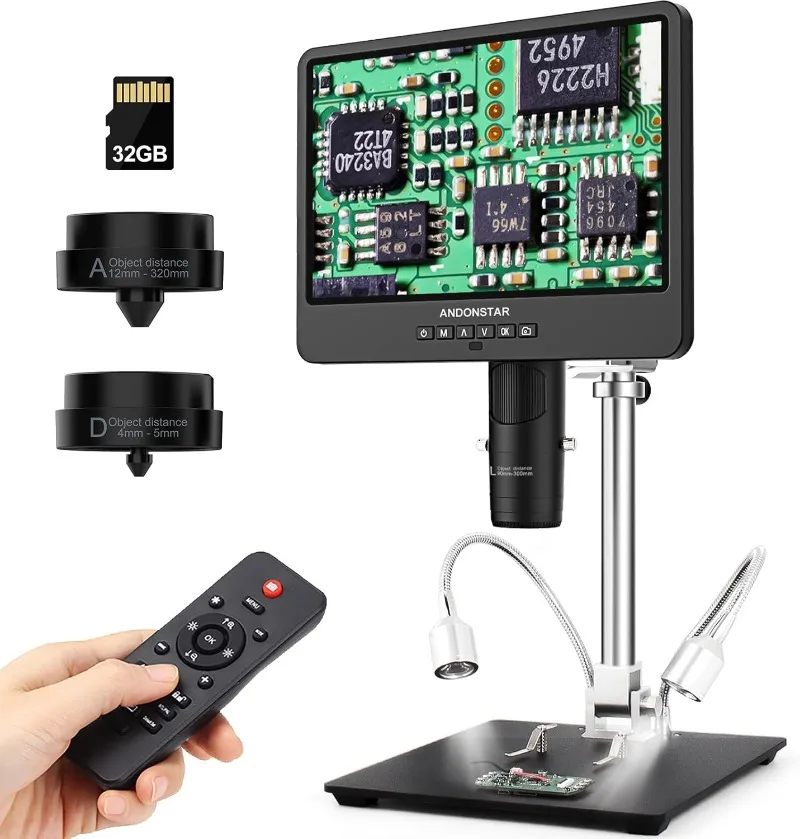 10-1-Inch-HDMI-Digital-Coin-Microscope-2000x-for-Adults-3-Lens-2160P ...