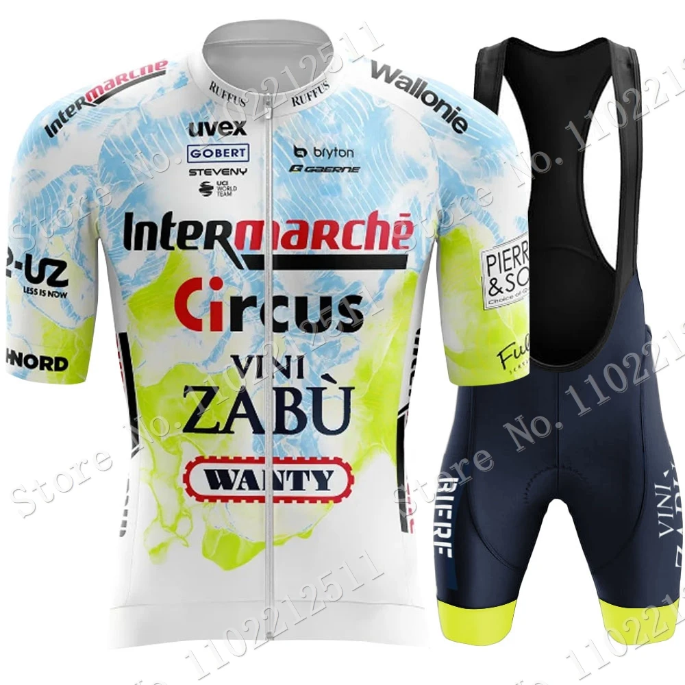 Team Wanty Cycling Jersey 2023 Set Men Short Yellow Short Sleeve ...