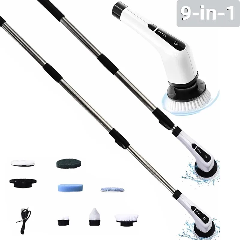 8-in-1-Multifunctional-Wireless-Electric-Spin-Cleaning-Brush-Handheld ...