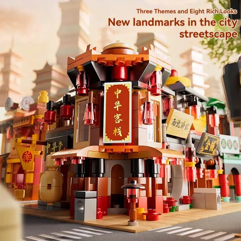 City-Street-Building-Blocks-com-valor-de-cole-o-cultura-chinesa ...