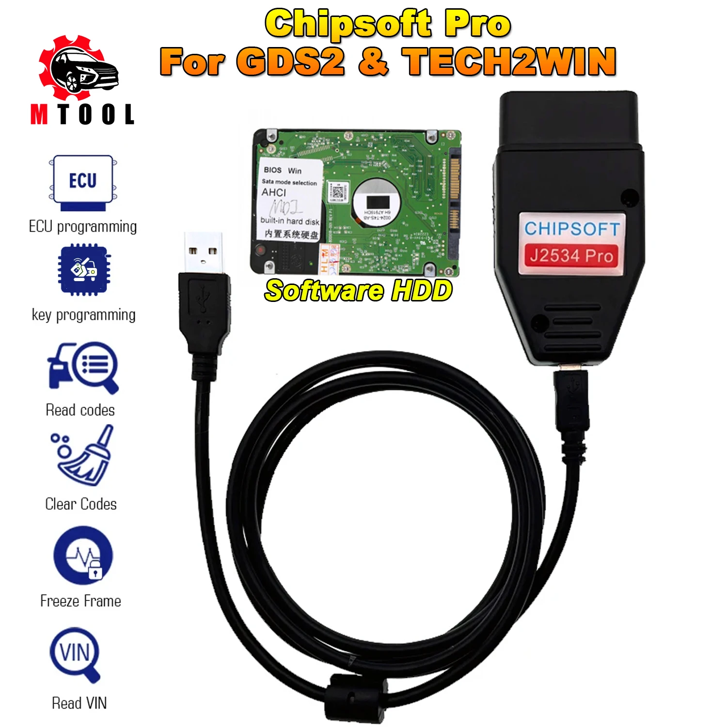Chipsoft-Pro-VCI-Diagnostic-Cable-for-GM-for-OPEL-GDS2-Diagnostic-Tool ...