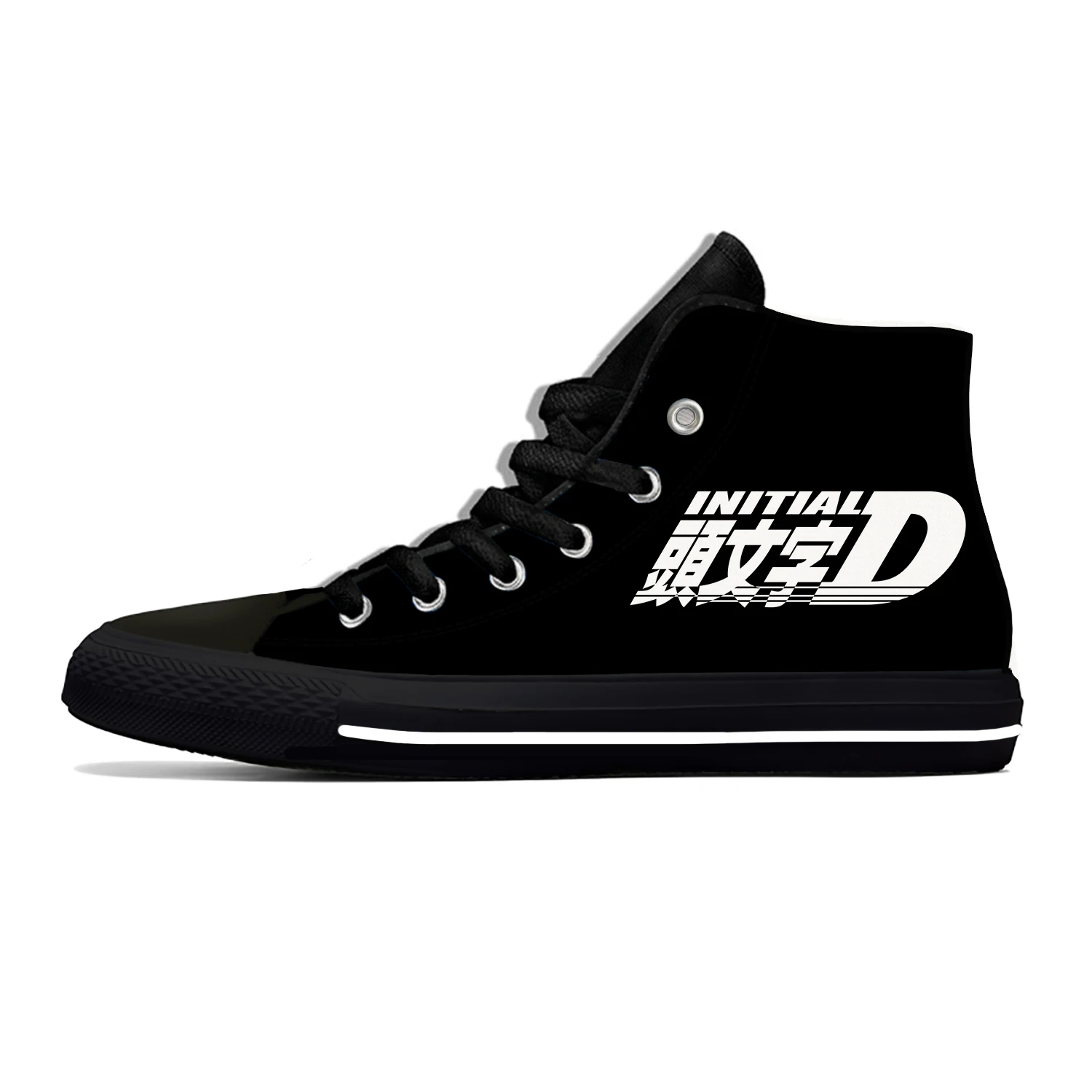 Japanese-Anime-Initial-D-High-Top-Sneakers-Mens-Womens-Teenager-High ...