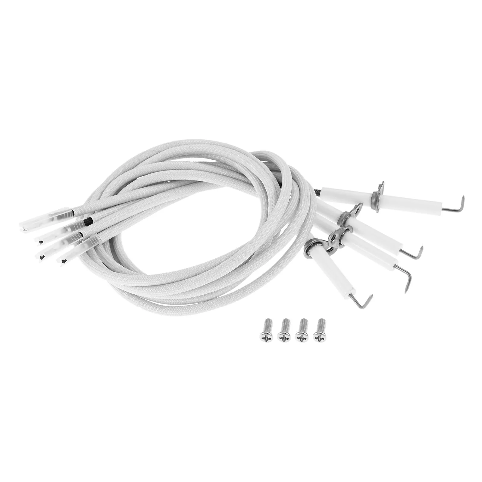 4Pcs Grill Igniter Wire Replacement Kit with Ceramic Electrode Fixing ...