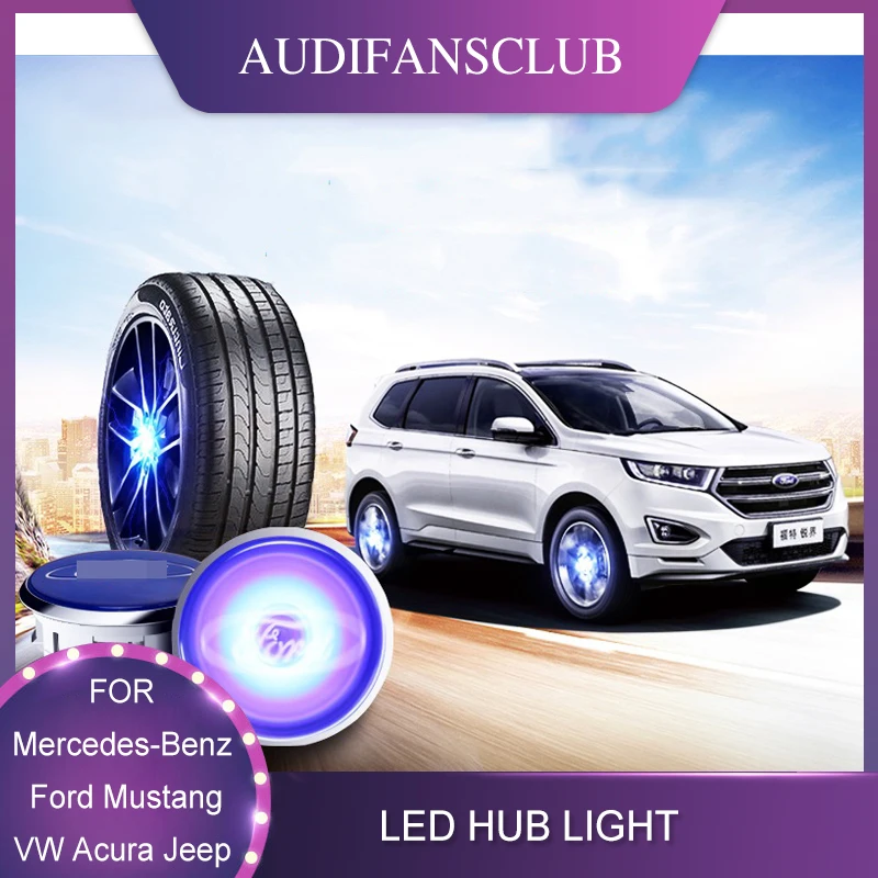 Car Wheel Caps Light Center Cover Lighting Cap Floating Illumination ...
