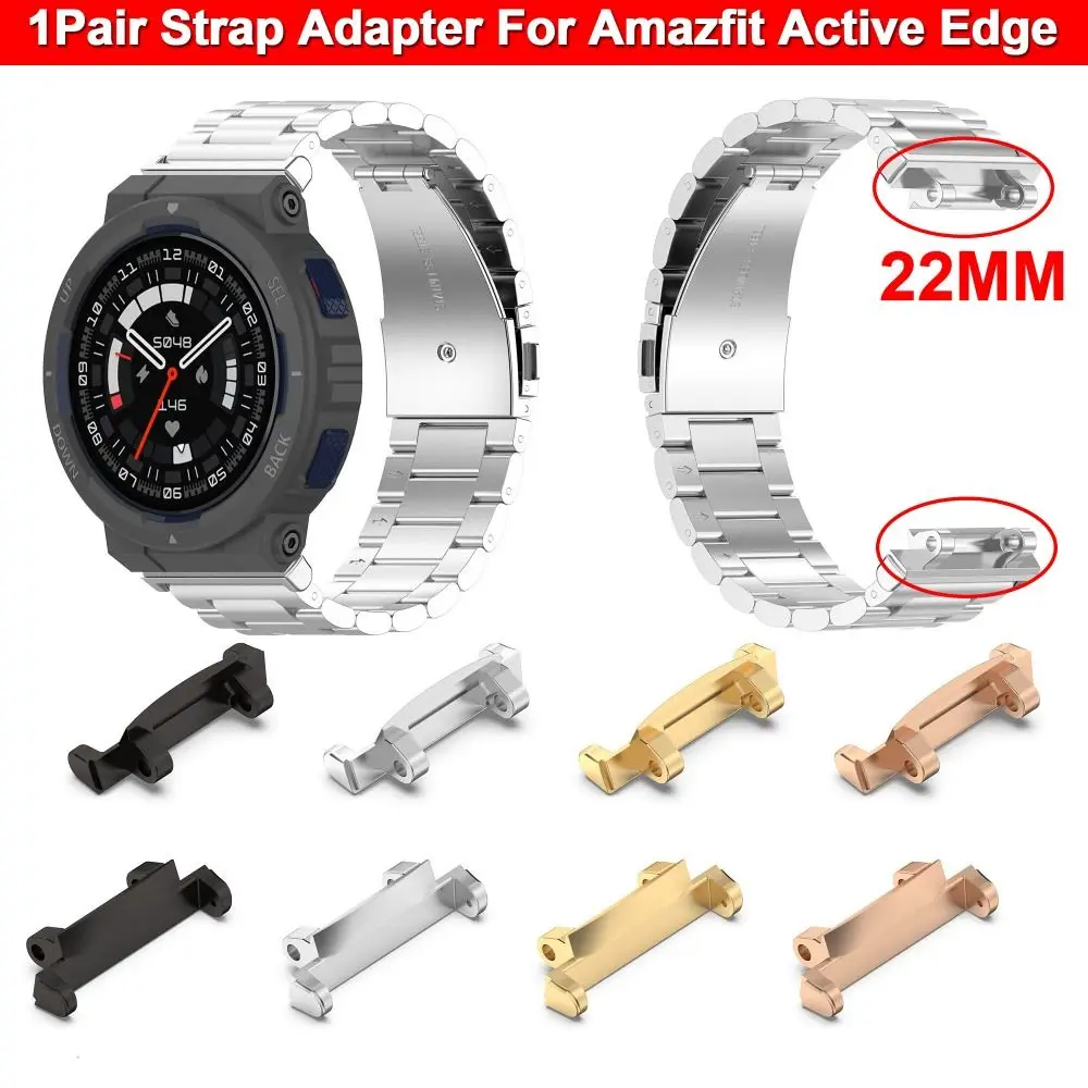 2Pcs-22mm-Wrist-WatchBand-Strap-Adapter-For-Amazfit-Active-Edge ...