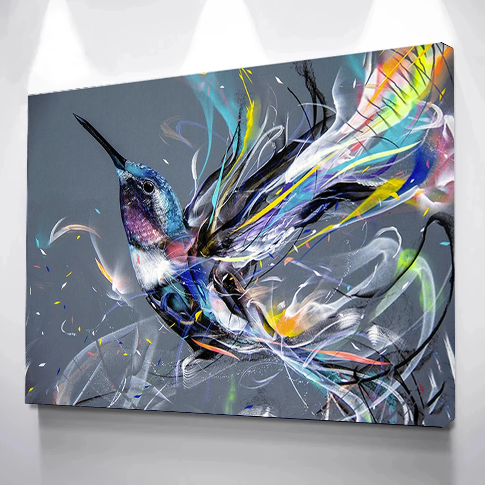 Colorful Hummingbirds Paintings