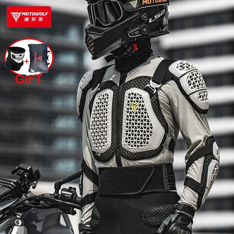 Motorcycle Jacket Men Women Armor Jacket Motorbike Body Protective ...