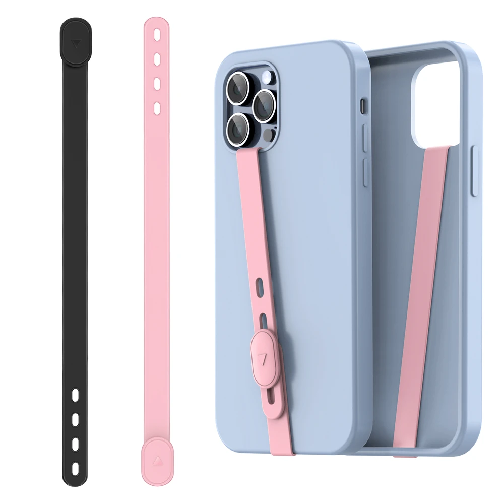 Silicone-Wristband-For-Mobile-Phone-Case-Strap-Ropes-Elastic-Finger ...