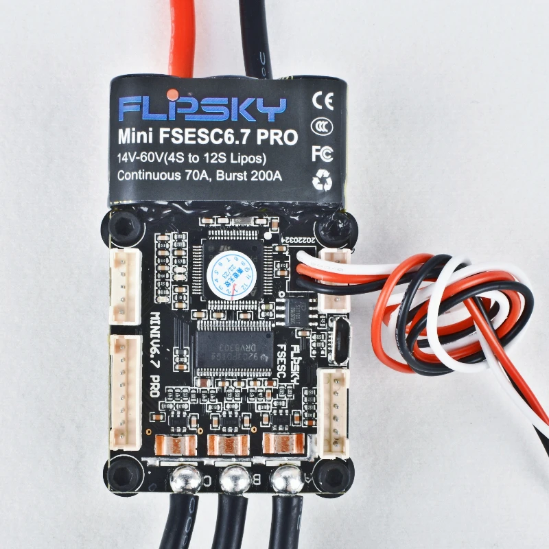 FLIPSKY-Mini alumínio anodizado dissipador de calor, Base em VESC6.6 PRO, FSESC6.7, 70A, nova ...