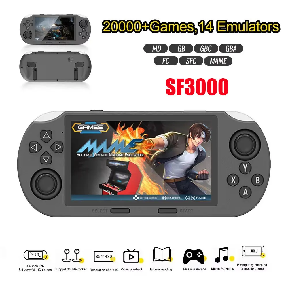SF3000 Mini Portable Handheld Game Player Retro Video Game Console 4.5 ...