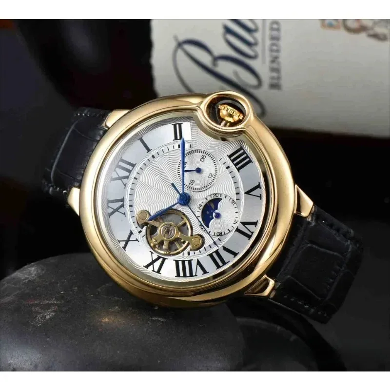 Reloj-Noble-de-lujo-para-hombre-serie-de-cintur-n-hueco-con-globo-azul ...