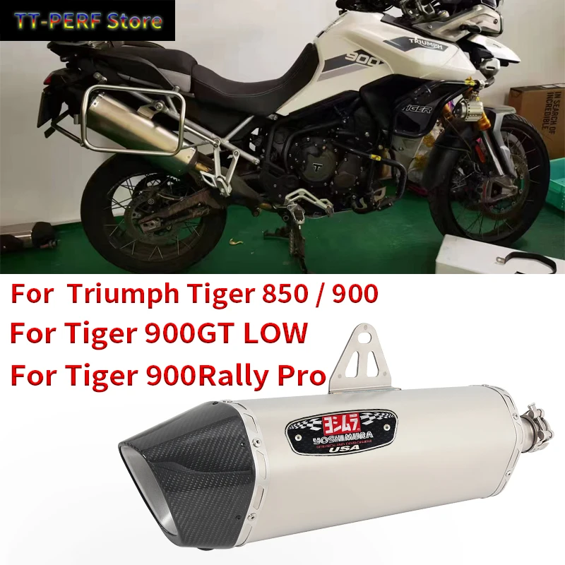 Motorcycle Exhaust Slip On For Triumph Tiger 850 900 900GT Low 900Rally ...