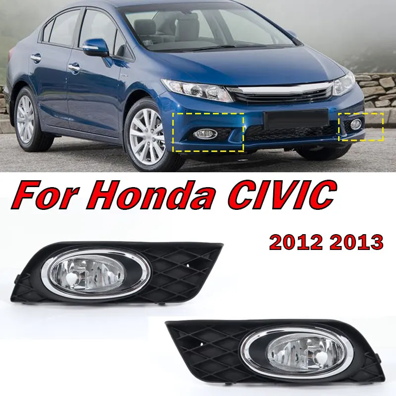 For-Honda-CIVIC-2012-2013-33950-TR0-H11-33900-TR0-H11-Car-Front-Bumper ...