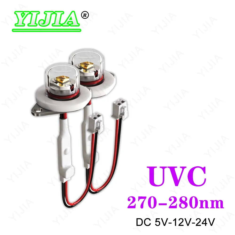 Waterproof-Deep-UV-LED-Ultraviolet-Lamps-270nm-275nm-280nm-UVC-5V-12V ...
