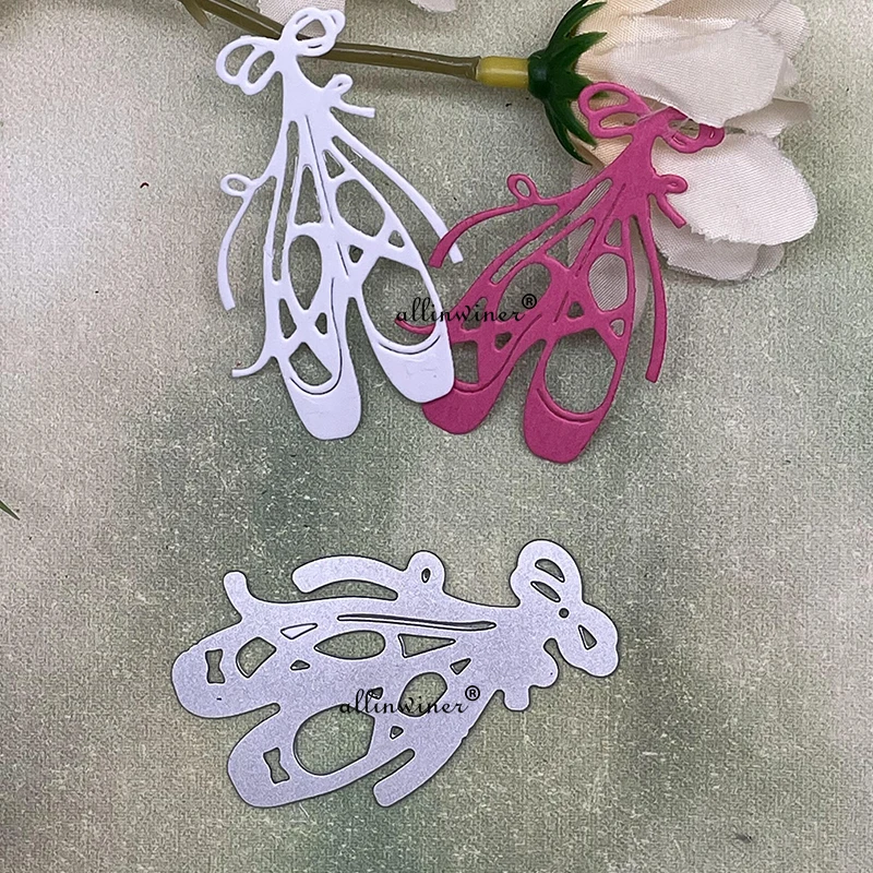New Bow ballet shoes DIY Craft Metal Cutting Die Scrapbook Embossed ...