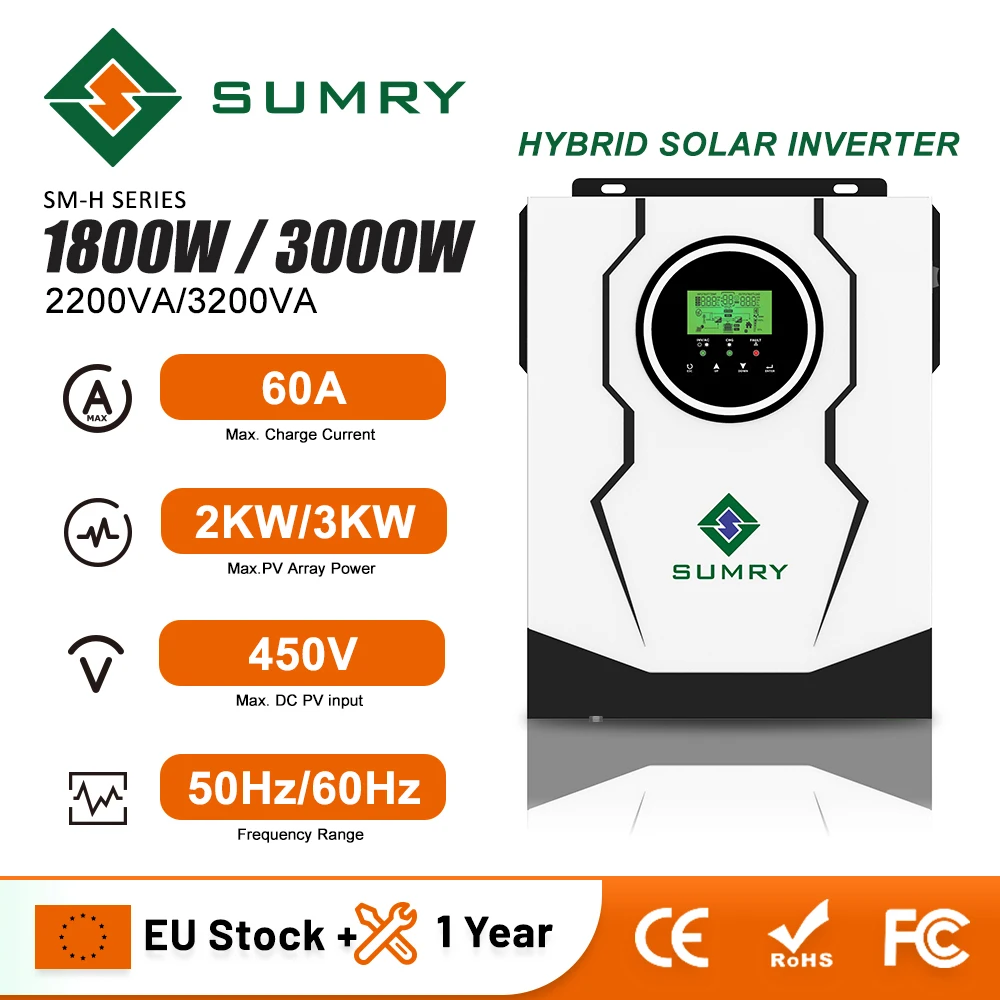 SUMRY-SM-Hybrid-Solar-inverter-1800W-3000W-12V-24V-to-220v-80A-MPPT ...