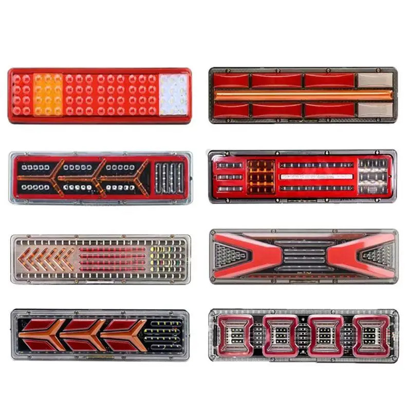 12/24v Led Truck Rear Tail Light Trailer Traffic Waterproof Warning ...