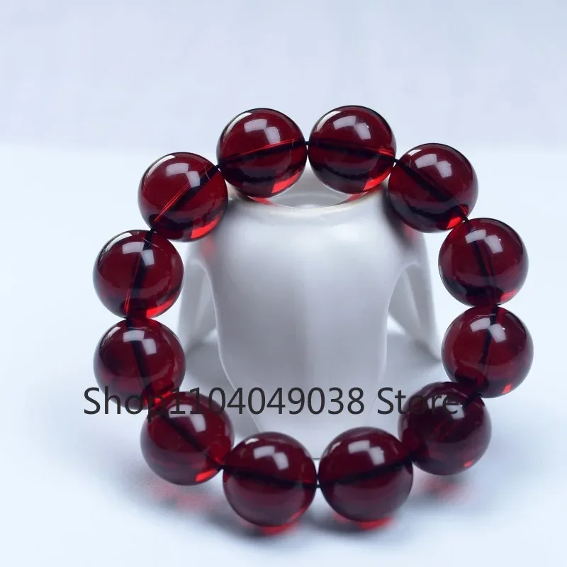 10-20mm Natural Red Amber Bracelet Jewelry for Woman Lady Man Love Gift ...