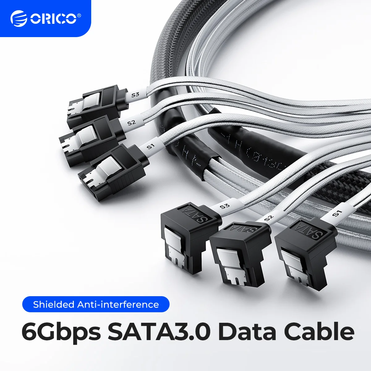ORICO-Cable-de-datos-SATA-III-6Gbps-5-6-puertos-HDD-con-pestillo-de ...