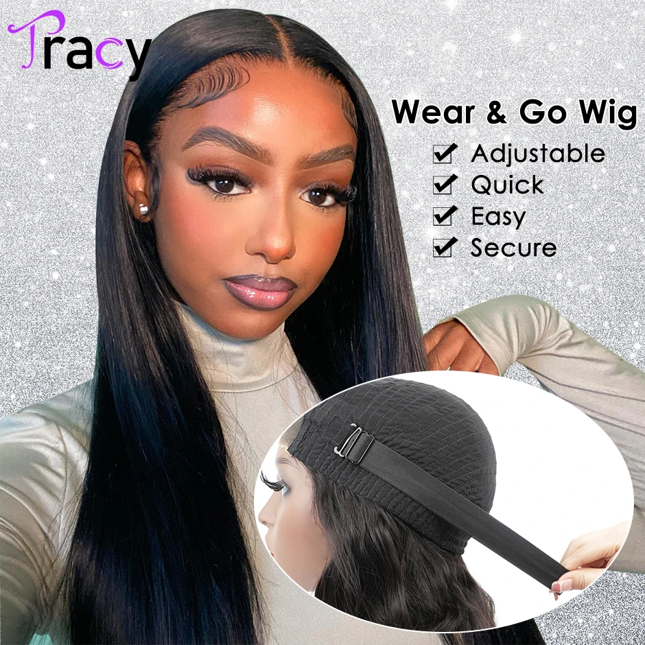 30" 32" Tracy Hair Wear Go Straight Glueless lace front human hair wigs ...