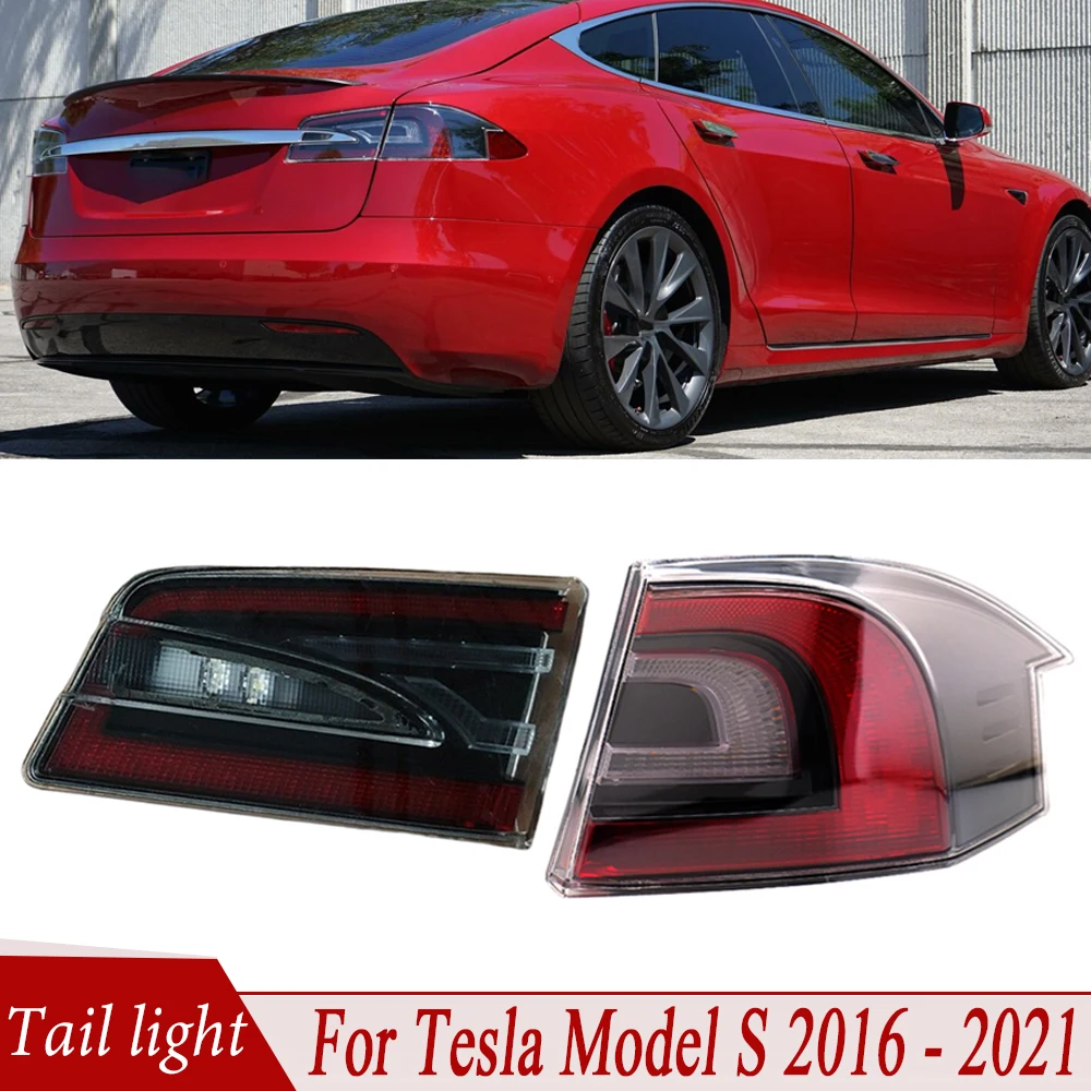 For-Tesla-Model-S-2016-2017-2018-2019-2020-2021-Car-Tail-Lamp-Assembly ...