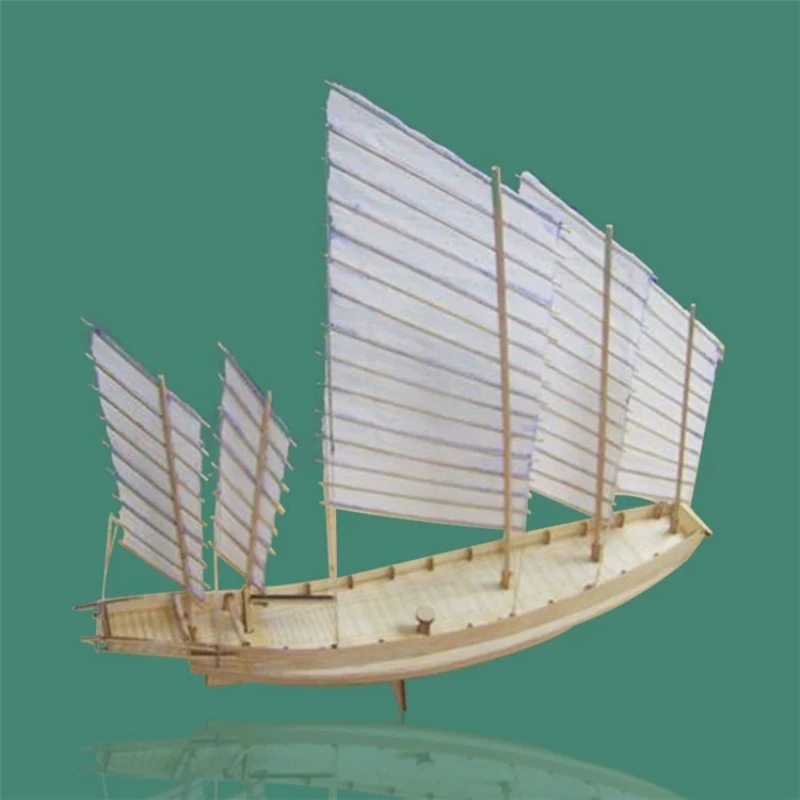 1/80 Wooden Chinese Ancient Sailboat Model Kit DIY Hand-Assembled ...