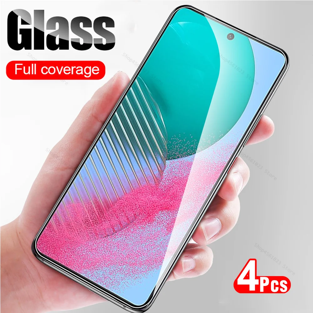 4pcs For Samsung Galaxy M54 5G Screen Protector Tempered Glass Samsang ...