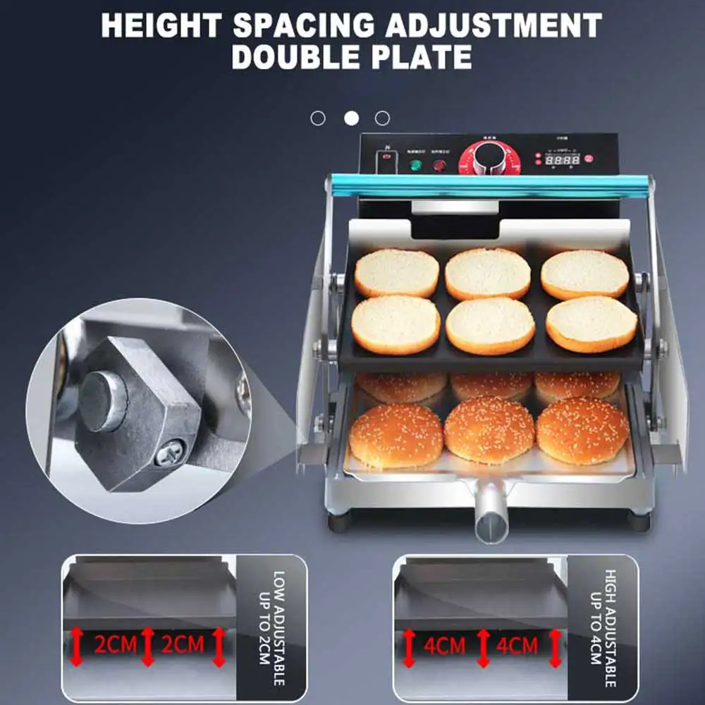 Automatic-Hamburger-Machine-Grill-Commercial-Hamburger-Machine-Toaster ...