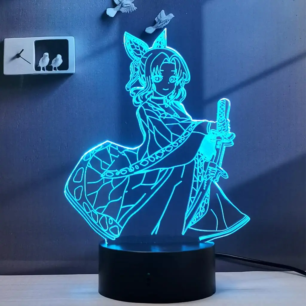 Anime-Kochou-Shinobu-3D-Illusion-Lamp-16-Colors-RGB-Remote-Control-Room ...