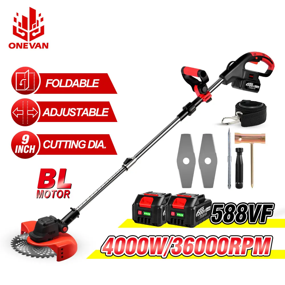 Onevan-4000w-b-rstenloser-schnur-loser-b-rstens-ch-neider-rasenm-her ...