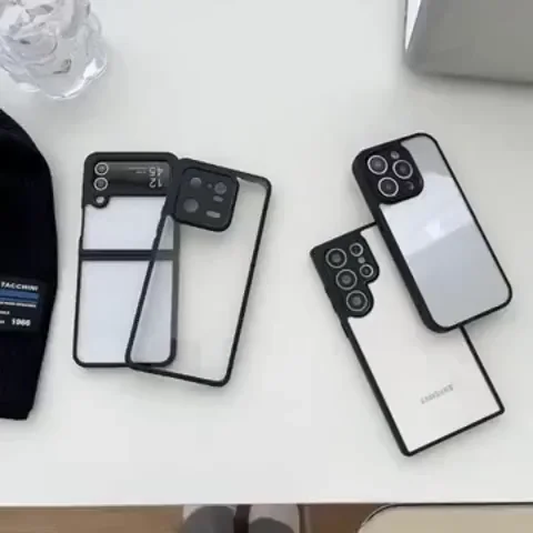 Q Series Case For Samsung Galaxy S25 Transparent Black Shockproof ...