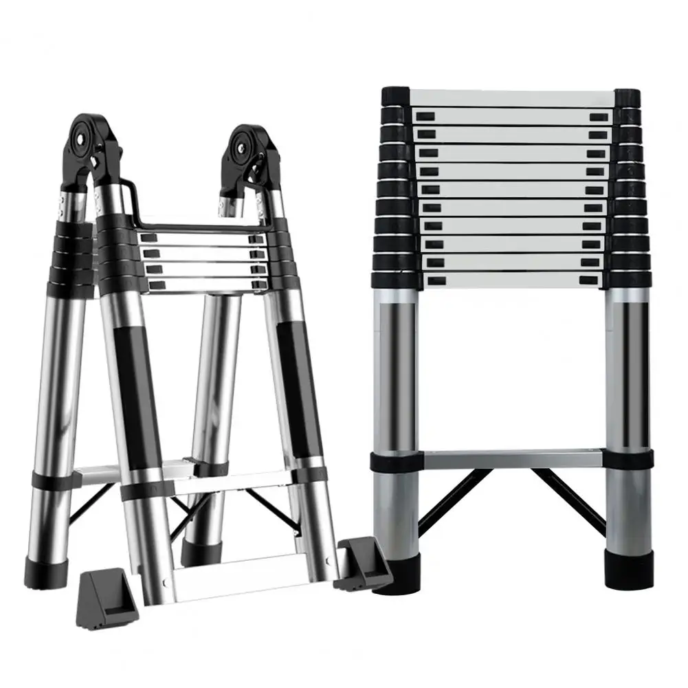 Telescoping-Extension-Ladder-Stainless-Steel-Folding-Telescopic-Ladder ...
