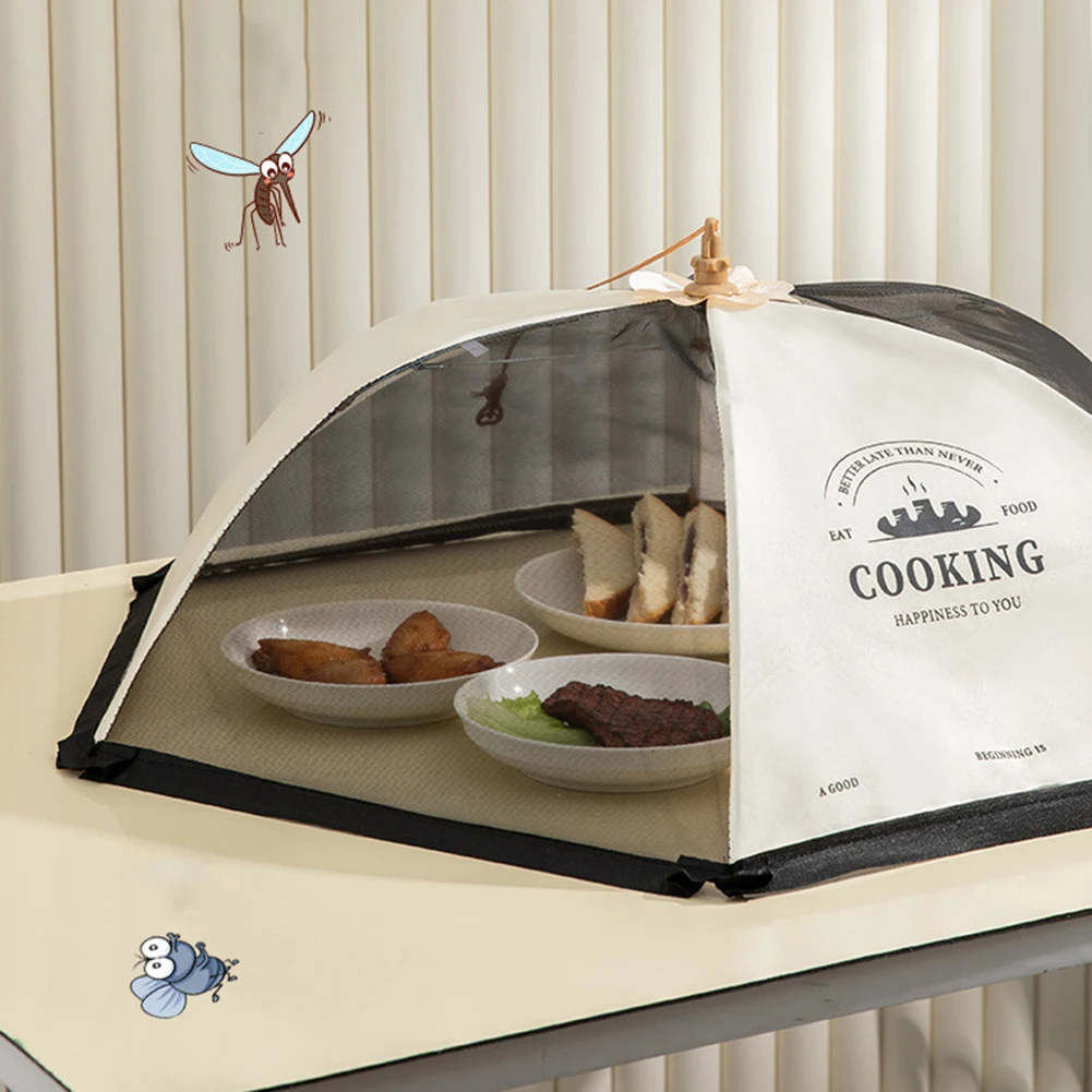Reusable-Food-Mesh-Cover-Anti-Mosquito-Fly-Food-Cover-Foldable-Umbrella ...