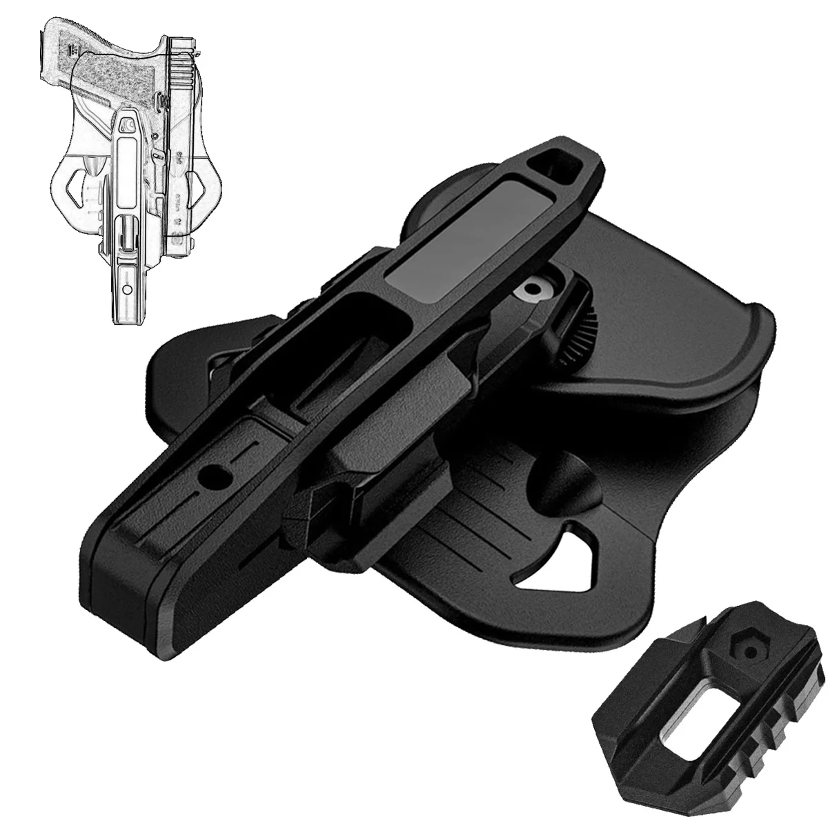 Tactical-Competitive-Holster-for-All-Double-Stack-G1ock-9mm-SW40-357 ...