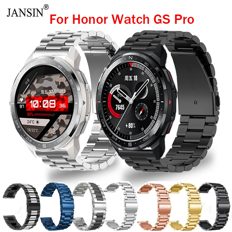 Honor Watch GS Pro 스마트 워치용 스테인레스 스틸 스트랩, 금속 시계 밴드, Huawei Honor Watch ...