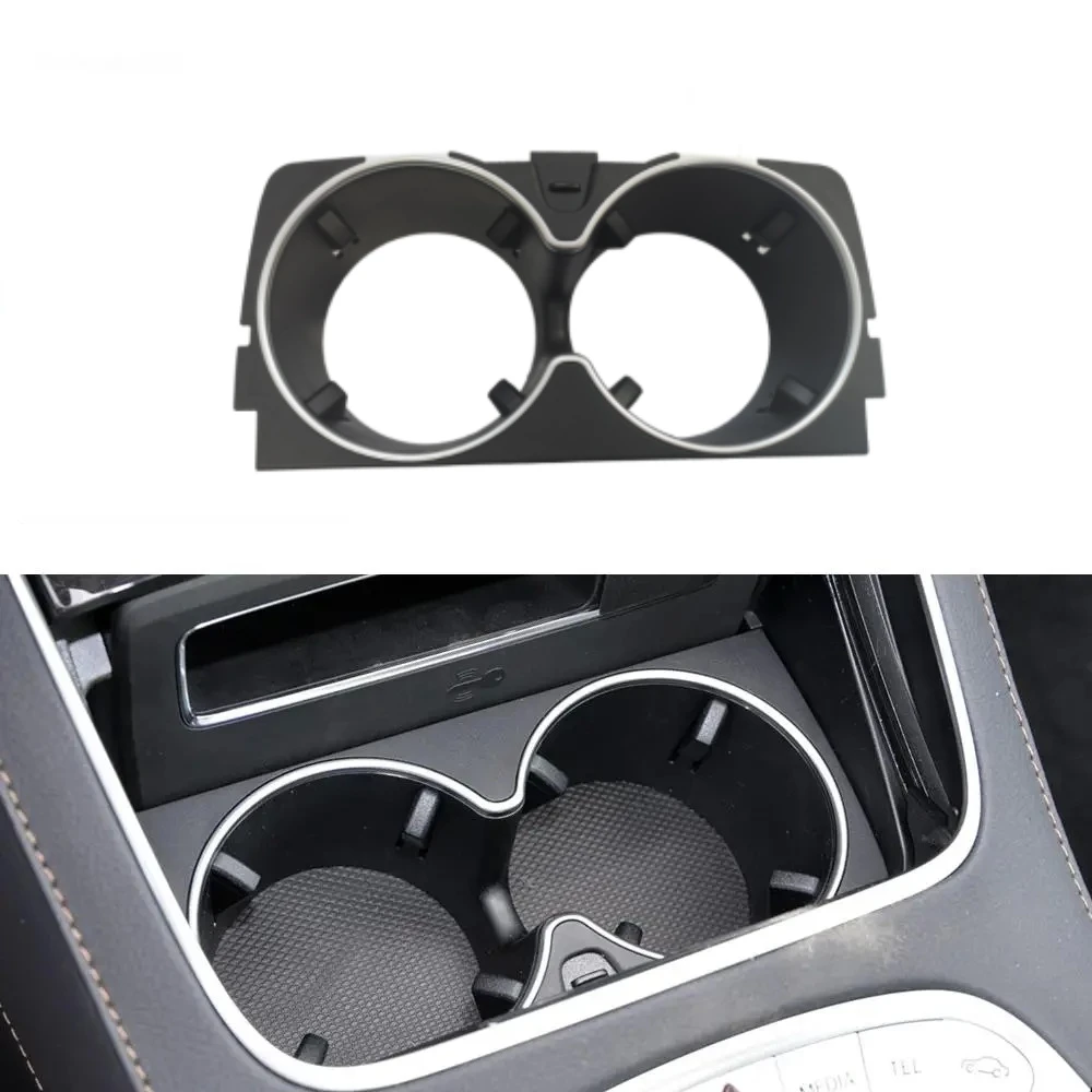For Benz Car Front Center Console Drinks Water Cup Holder Insert Frame ...