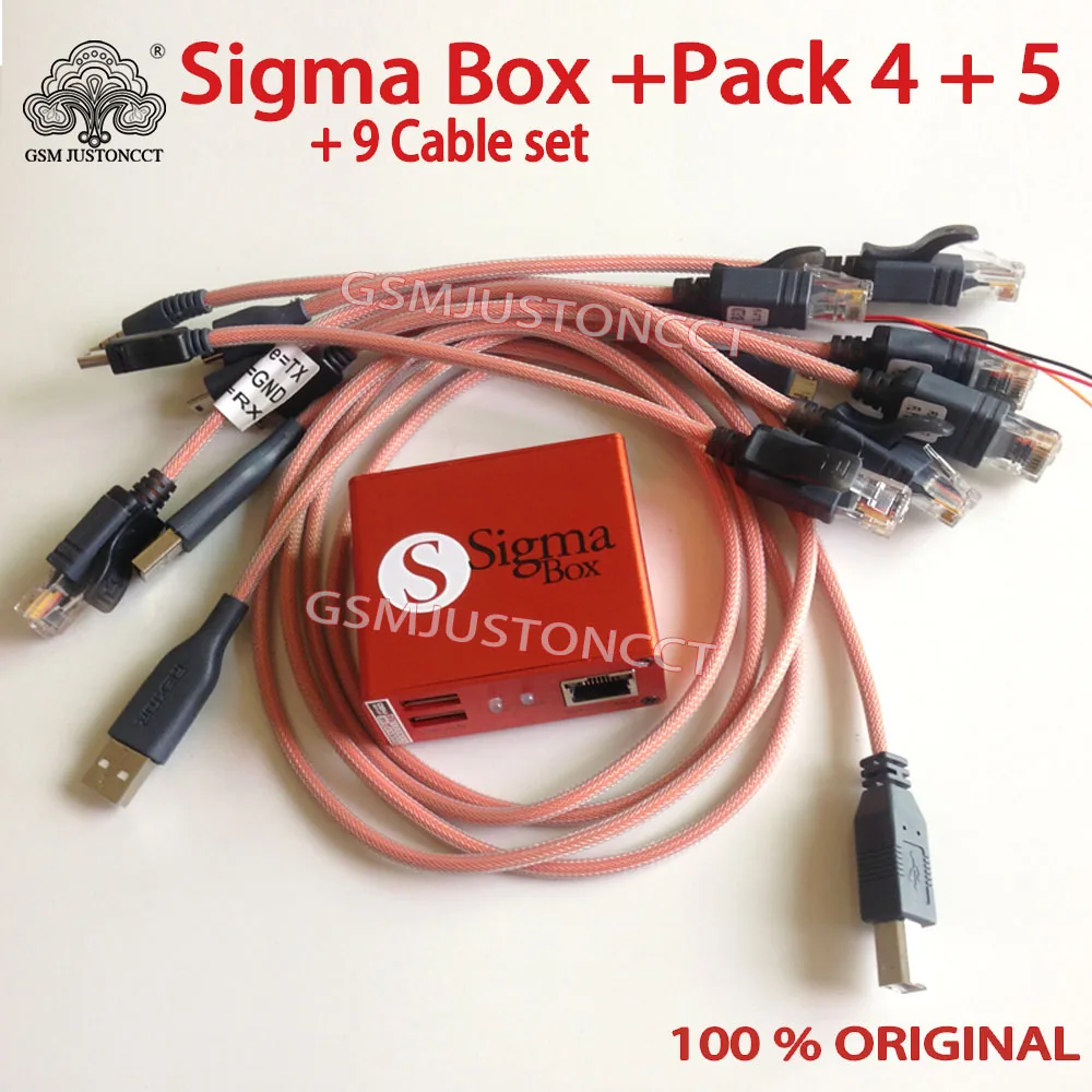 Sigma box caja Original con 9 cables de activación, paquete 4 y paquete ...