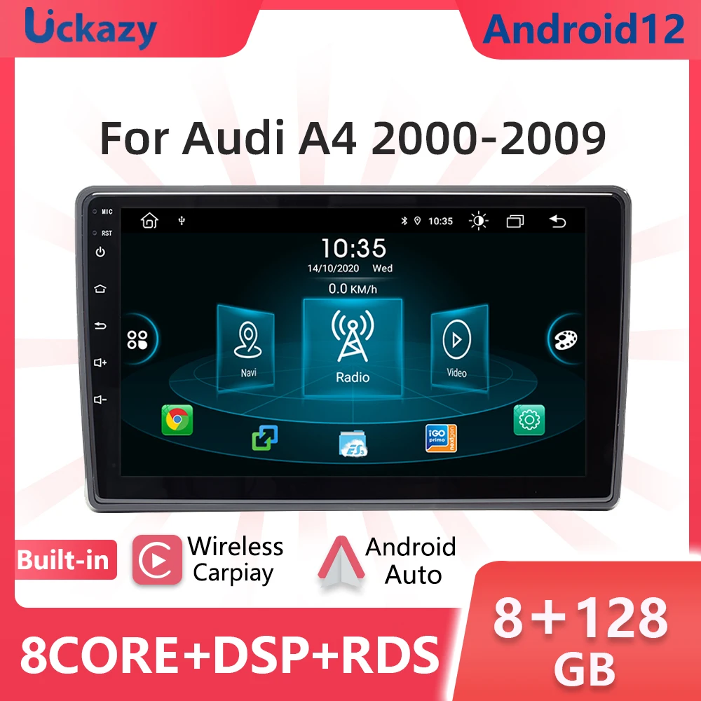 Android-12-Car-Multimedia-Stereo-Player-For-A4-B6-B7-S4-B7-B6-RS4-B7 ...