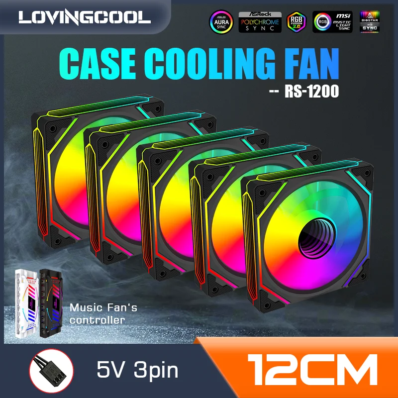 LOVING-COOL-PRISM-6-PRO-Computer-Chassis-Fan-12cm-ARGB-4-Pin-PWM-Quiet ...