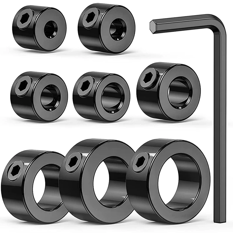 Drill-Stop-Bit-Collar-Set-9PCS-Adjustable-Drill-Depth-Stop-Collar-Limit ...