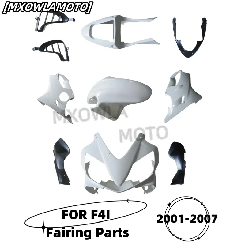 Motorcycle parts For F4I 2001-2007 Full Fairing Kit unpainted Bodywork ...