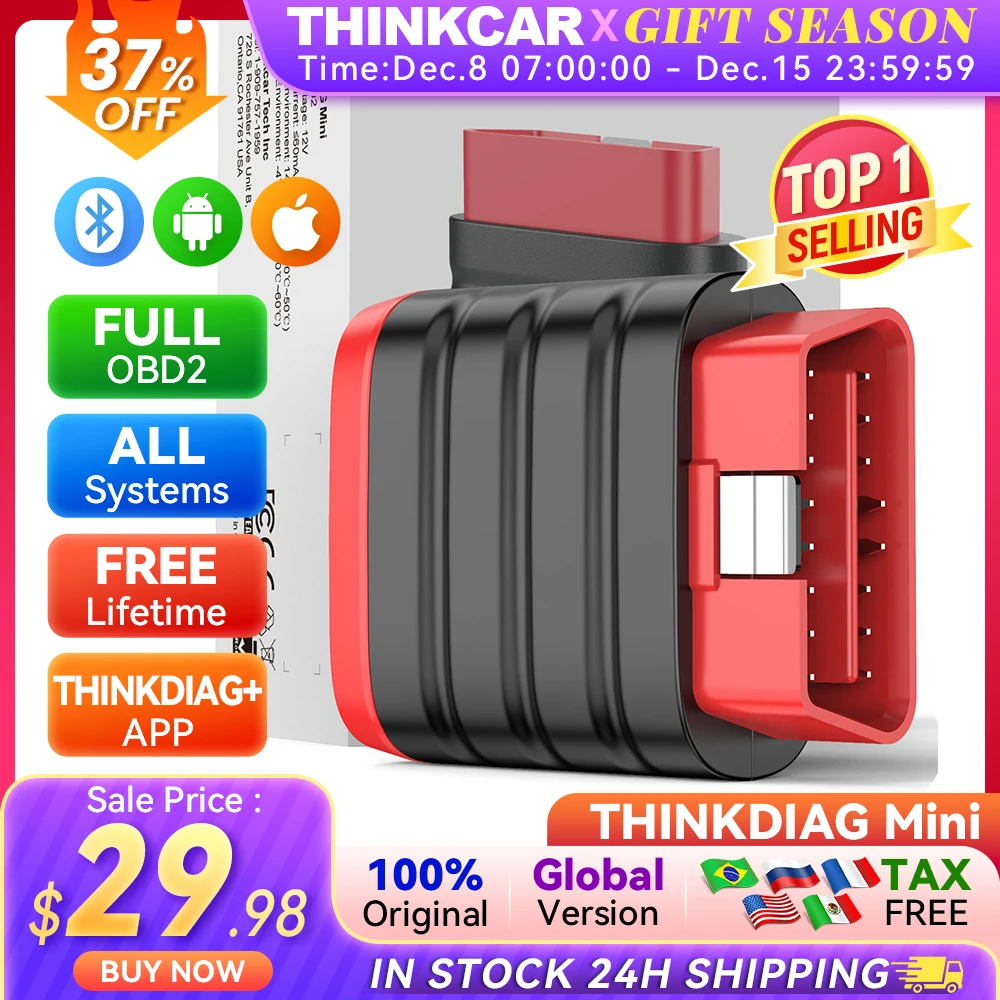 THINKCAR-THINKDIAG-MINI-Esc-ner-OBD2-autom-tico-con-Bluetooth-Diagn ...