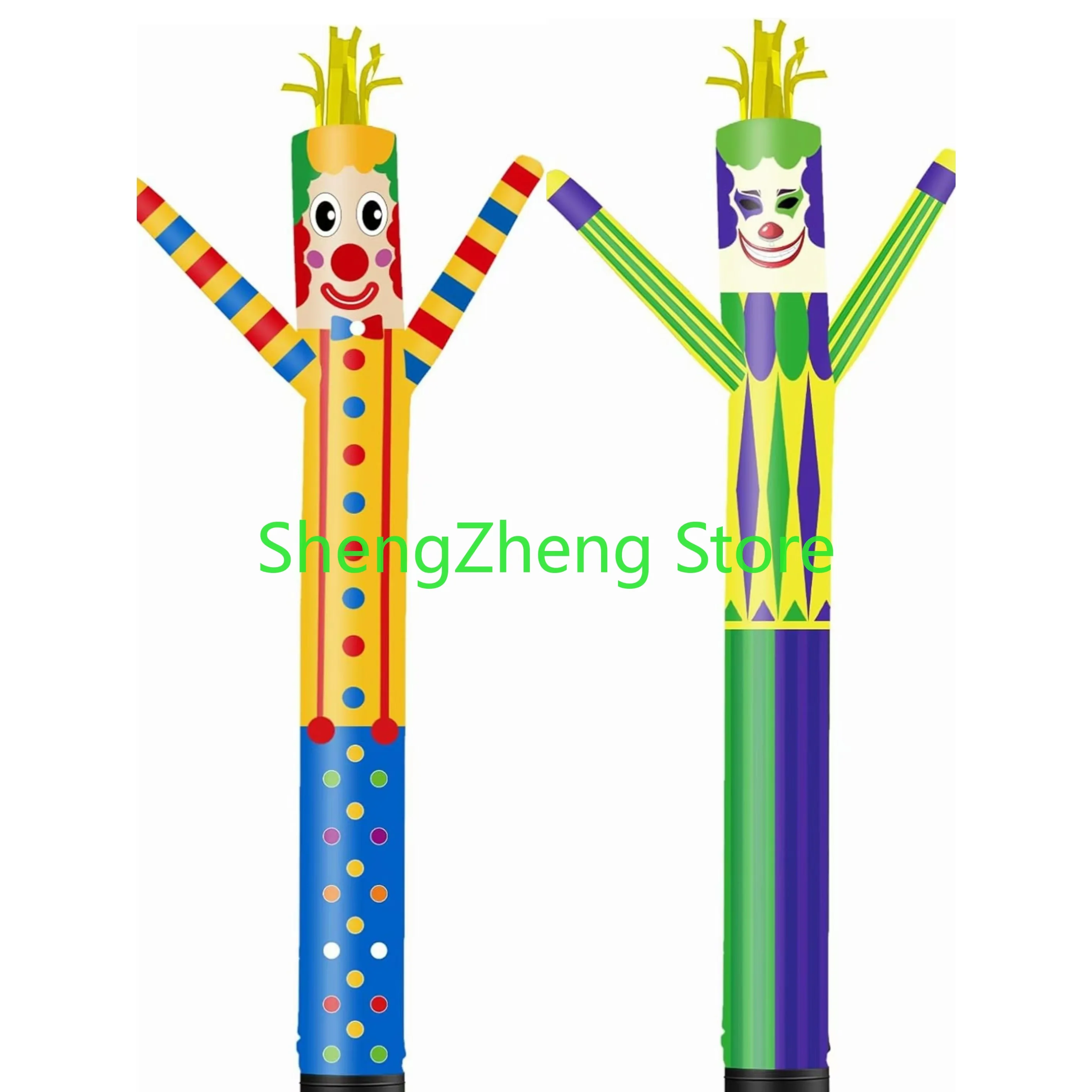 1Pcs 20FT Tall Inflatable Tube Man Mardi Gras Jester/Clown Wacky Wavy ...