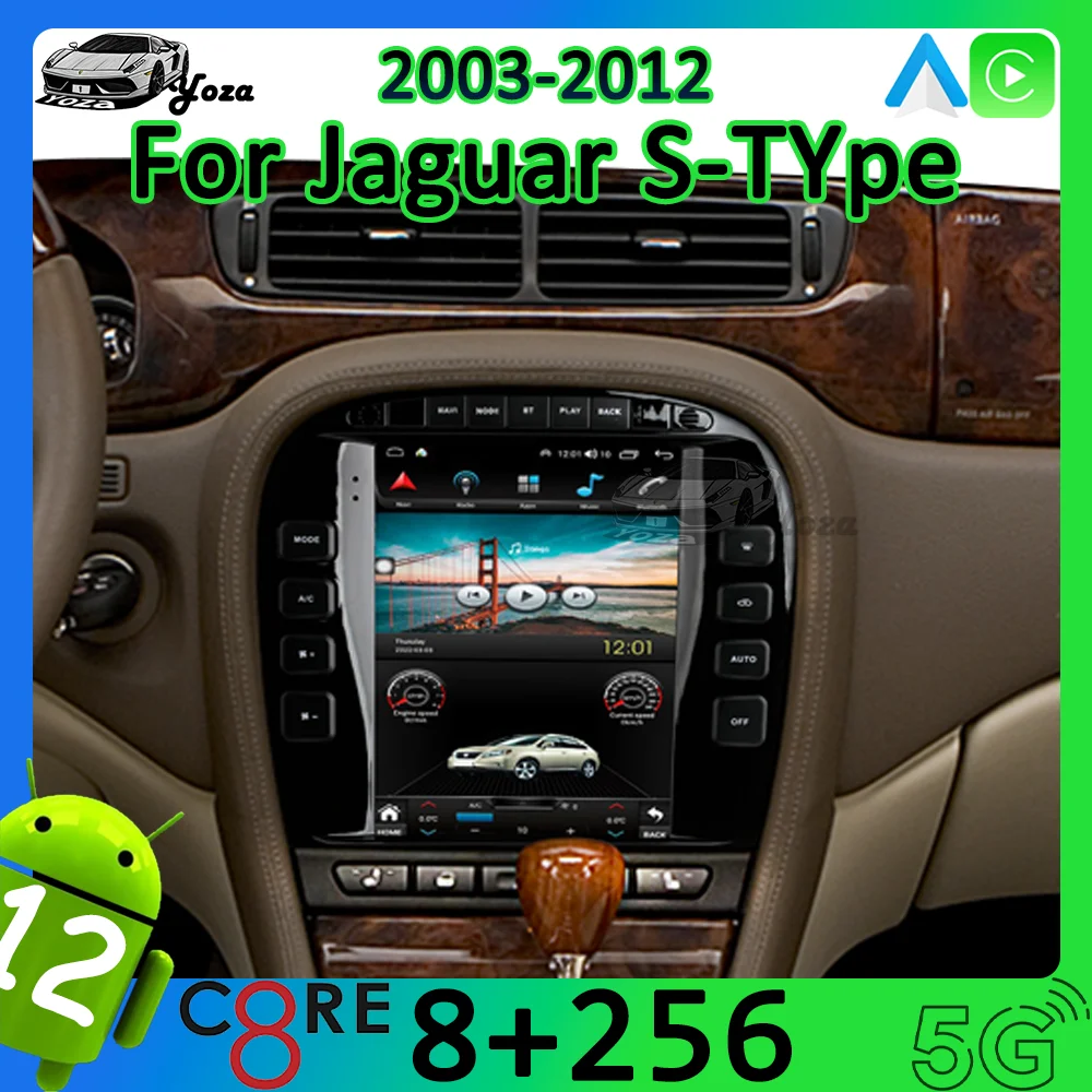 Yoza-Carplay-Car-Radio-For-Jaguar-S-TYPE-2003-2012-Android11-Tesla ...