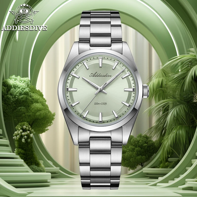 ADDIESDIVE-New-Quartz-Watch-Men-Luxury-VH31-AR-Coating-100m-Waterproof ...