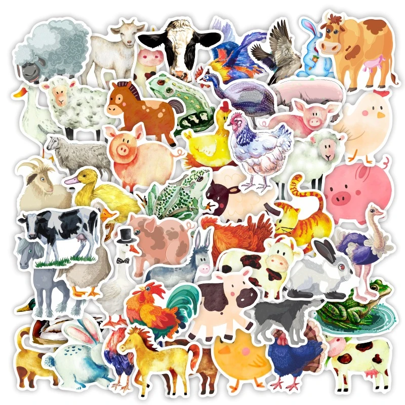 Waterproof Stickers Farm | Stickers Farm Animals | Stickers Laptop Cows ...